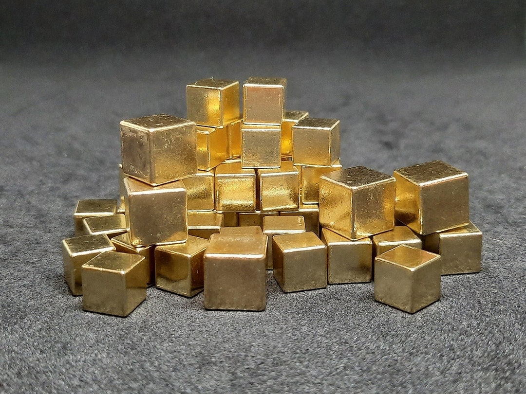 Golden Metal Cubes, 8mm, Tokens for Board Games - Etsy