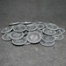 Silver Metal Coins, 25mm, of Value 5 for Board Games, Role Playing ...