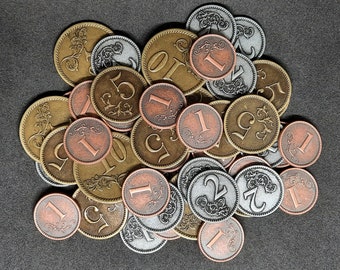 Metal Coins for Board Games - 80 Pcs - Etsy