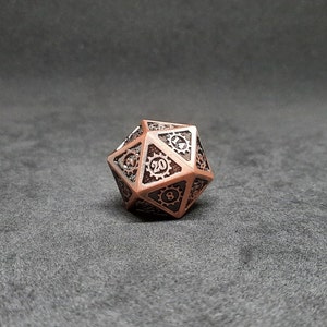 Complete Set of Bronze Metal Dice or Single Dice for Role-playing Games ...