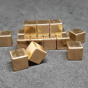 Large Silver or Golden Metal Cubes, 10mm, Tokens for Board Games - Etsy