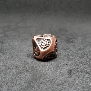 Complete Set of Bronze Metal Dice or Single Dice for Role-playing Games ...
