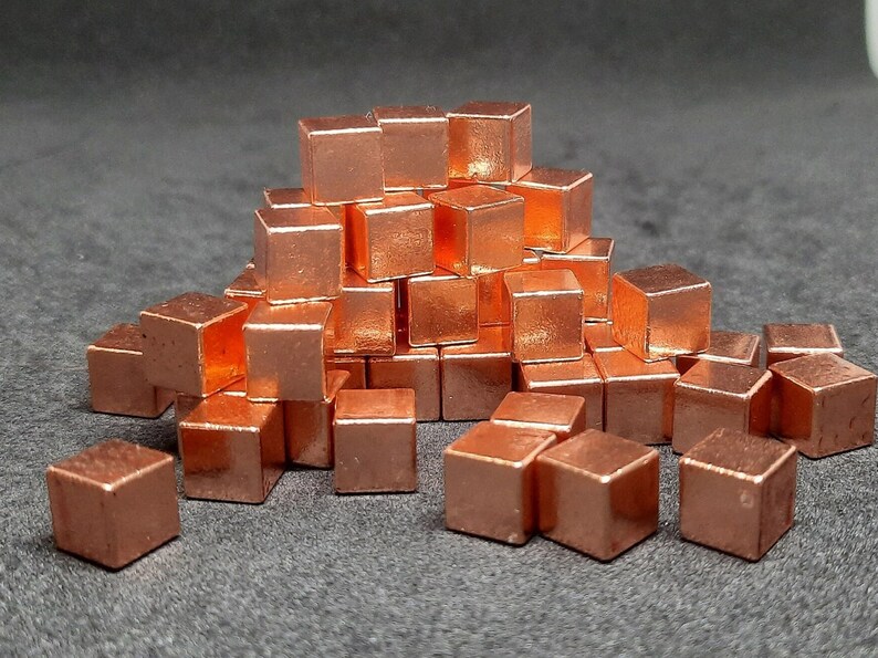 Copper Metal Cubes 8mm Tokens for Board Games set of 24 - Etsy