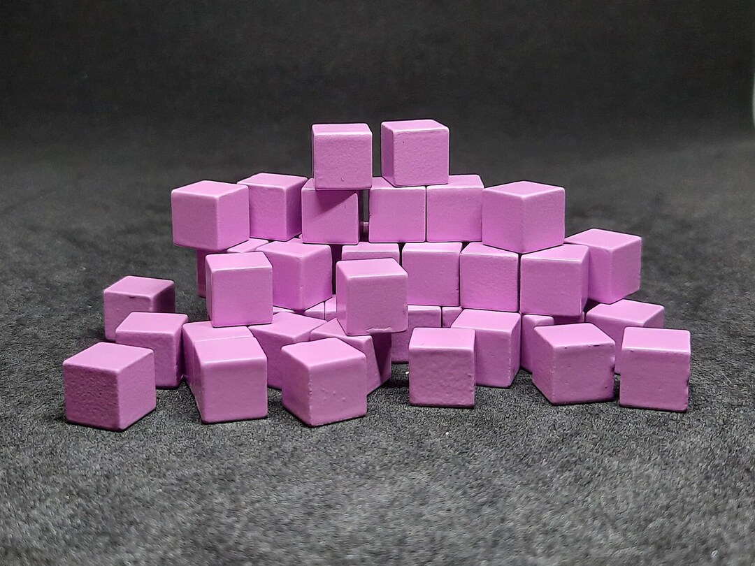 Purple Metal Cubes 8mm Tokens for Board Games - Etsy