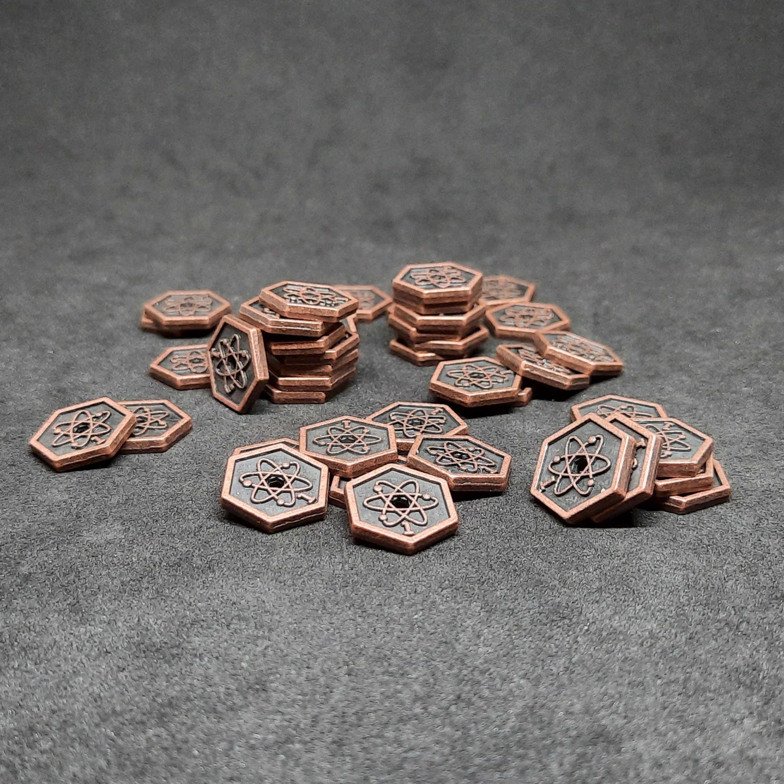 Bronze Spatial Metal Coins, 15mm, of Value 1 for Board Games, Role ...
