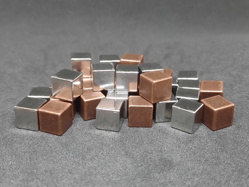 Ensemble de cubes en métal or argent cuivre mise à niveau - Etsy France