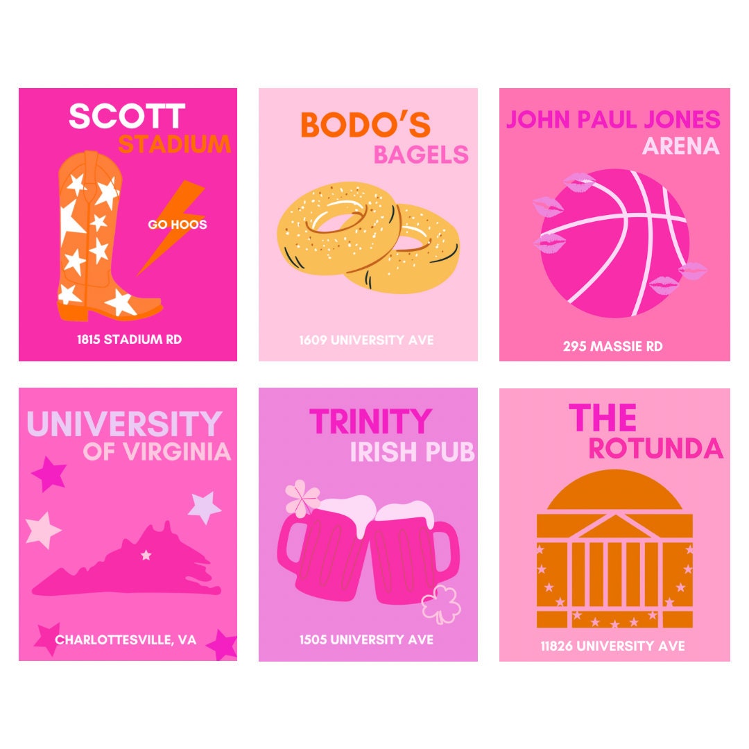 Pink UVA Print Pack - Etsy