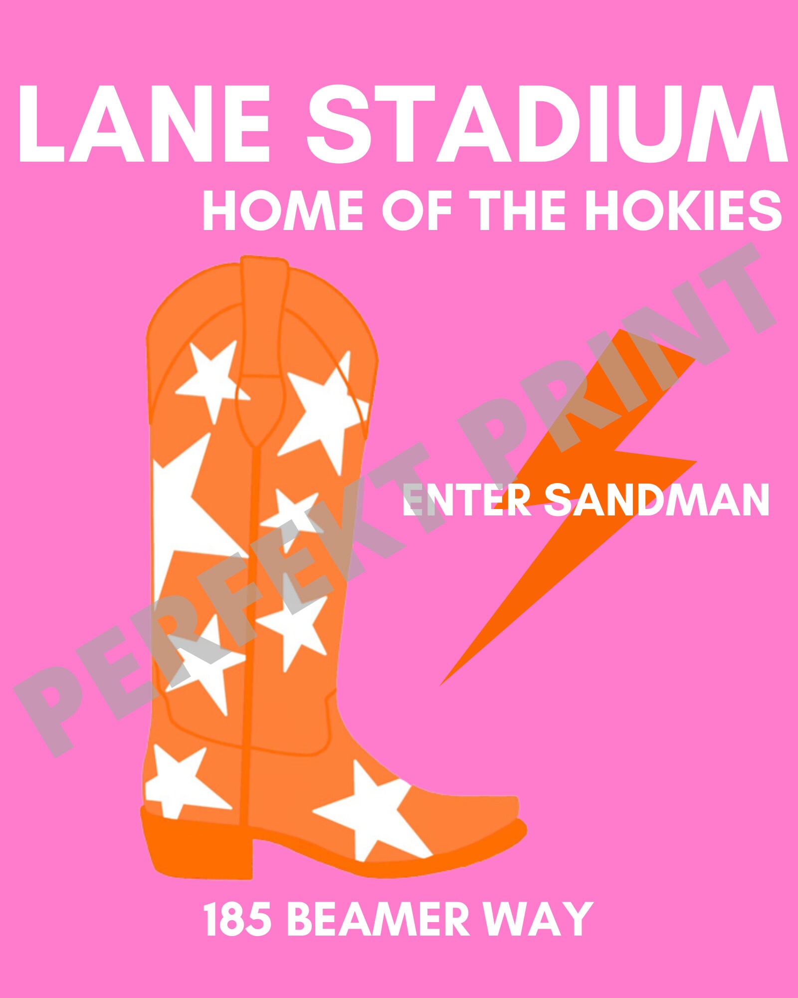 Preppy Custom Virginia Tech Prints - Etsy