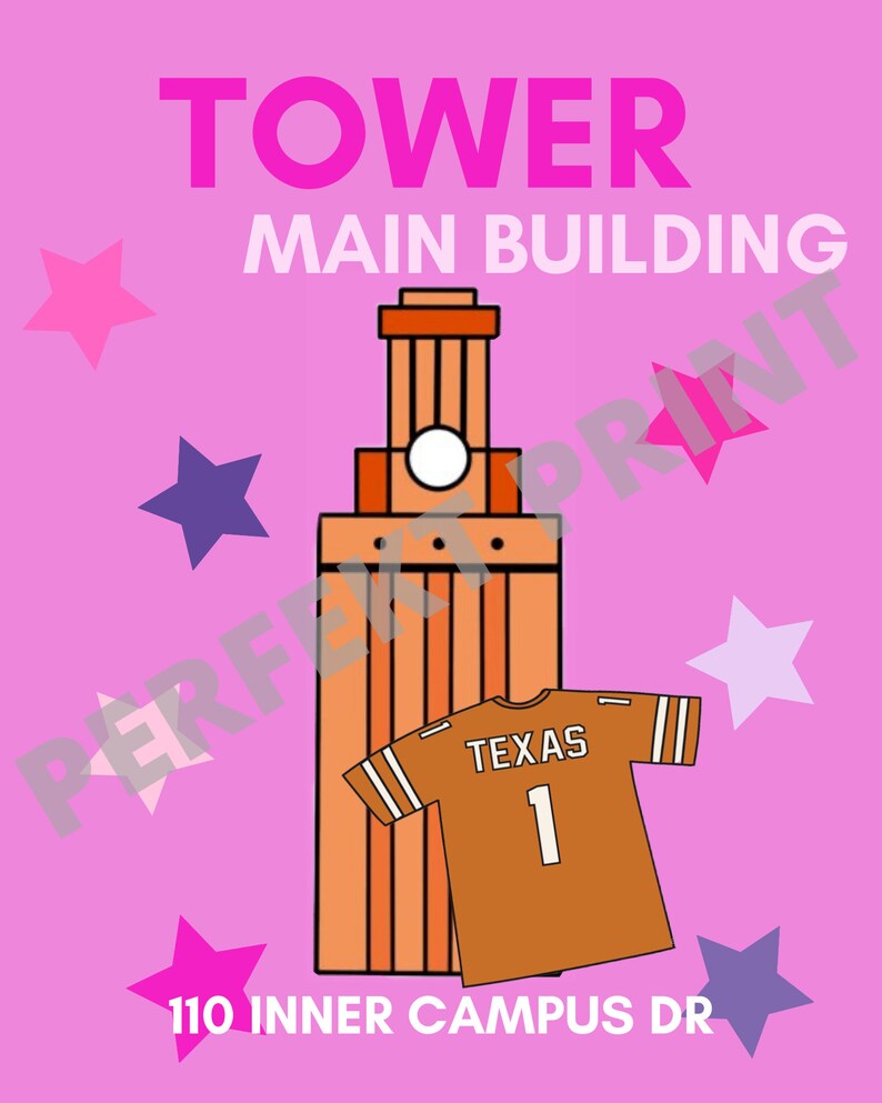 UT Austin Preppy Print Pack - Etsy