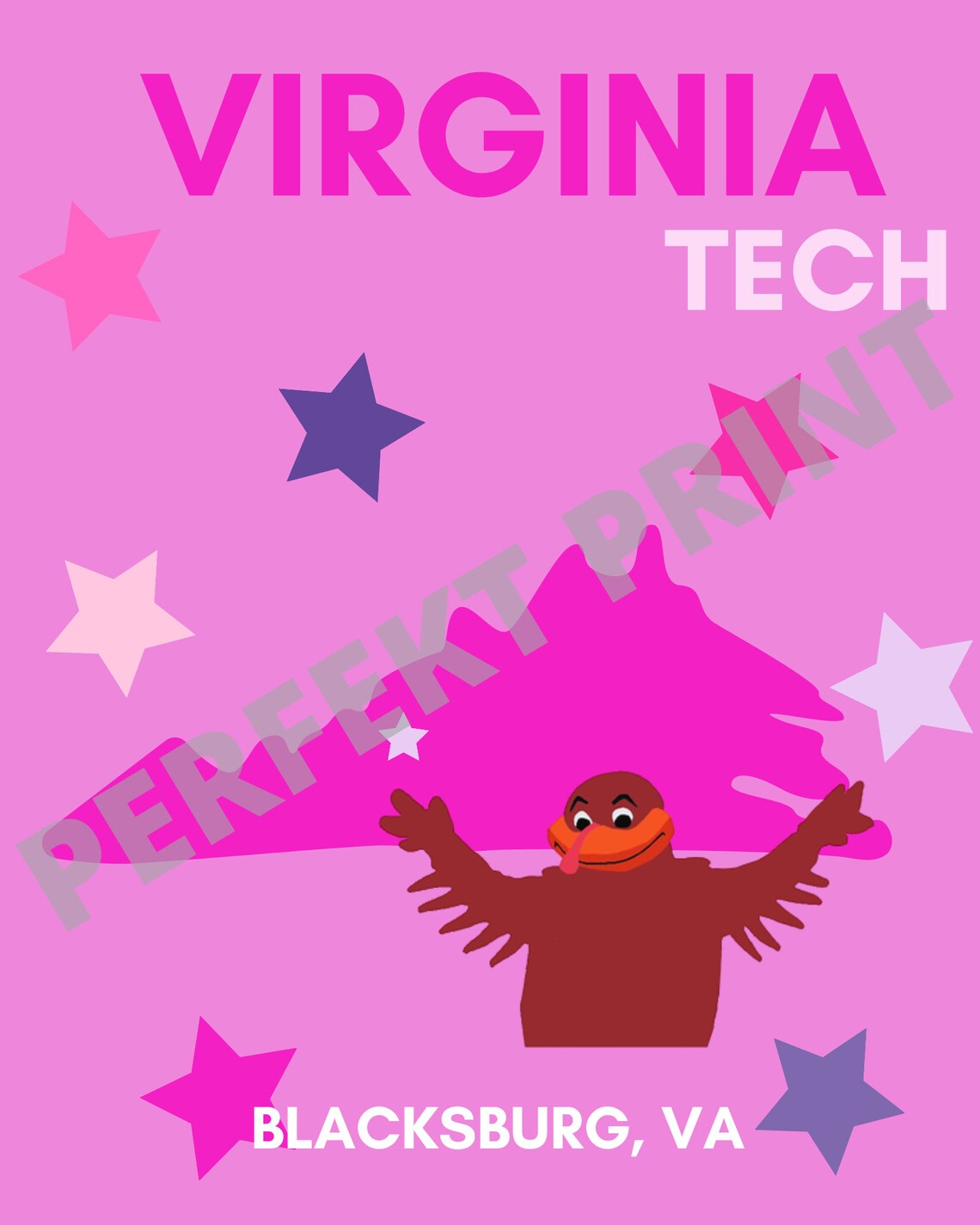 Custom Virginia Tech Print Pack - Etsy
