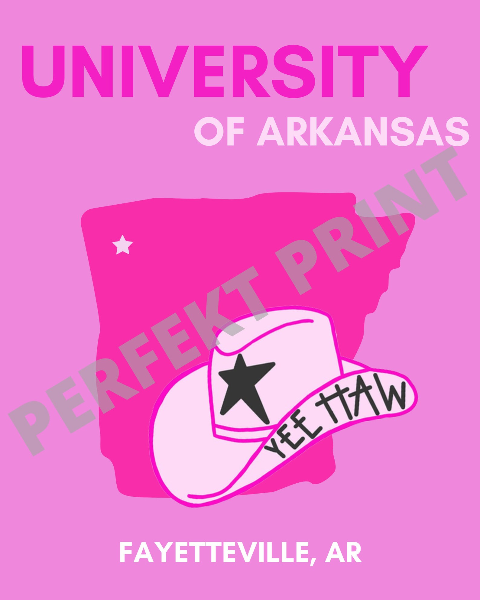 UARK Preppy Print Pack - Etsy