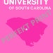 Pink and Orange South Carolina Prints - Etsy
