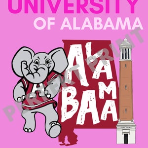 Alabama Preppy Print Pack - Etsy