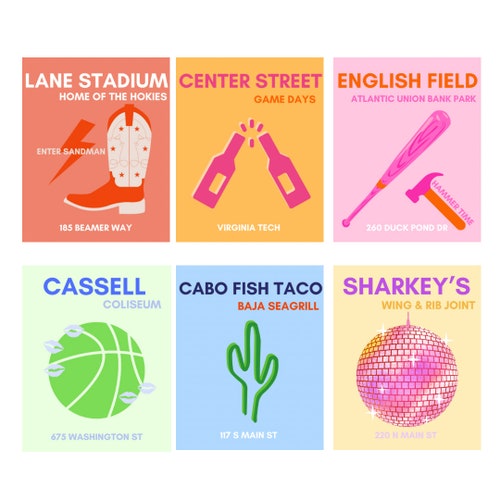 VT Preppy Posters Pack - Etsy