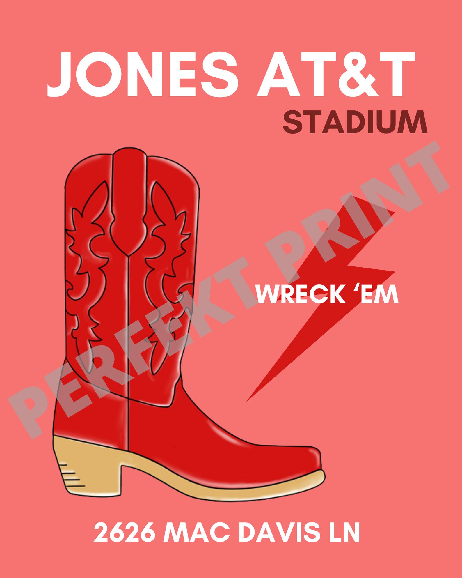 Texas Tech Preppy Print Pack - Etsy