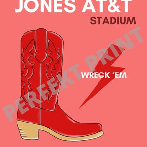 Texas Tech Preppy Print Pack - Etsy