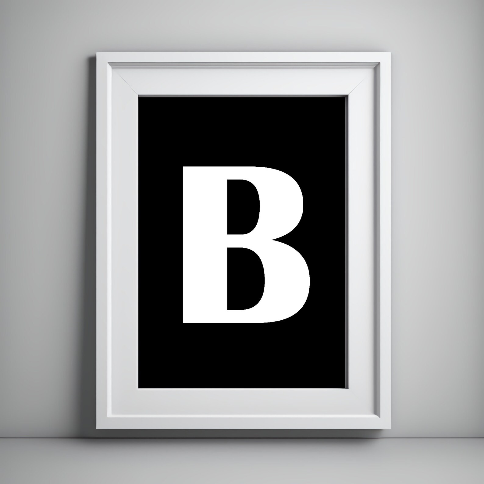Printable Letter B, Alphabet Poster, Typography Wall Art, Digital ...
