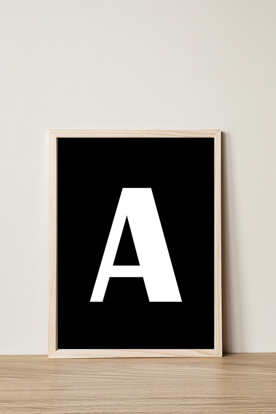 Printable Letter A, Alphabet Poster, Typography Wall Art, Digital ...