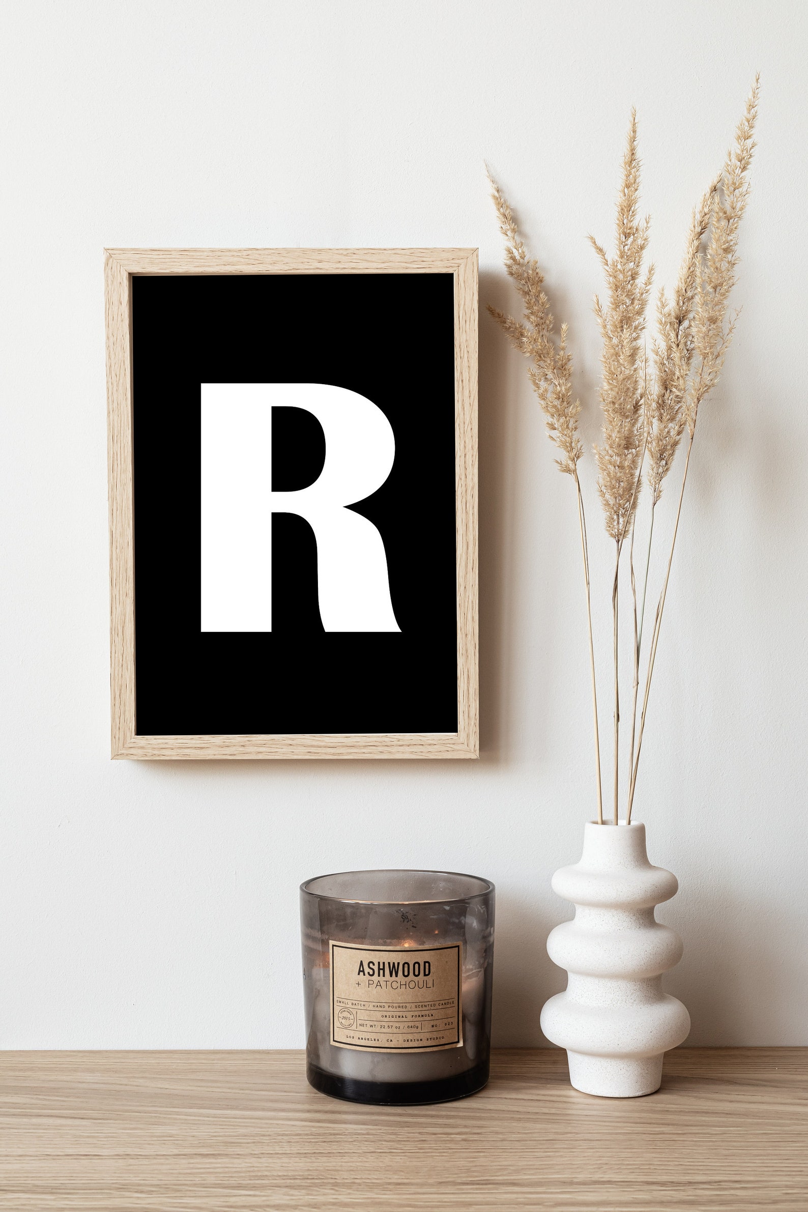 Printable Letter R, Alphabet Poster, Typography Wall Art, Digital ...
