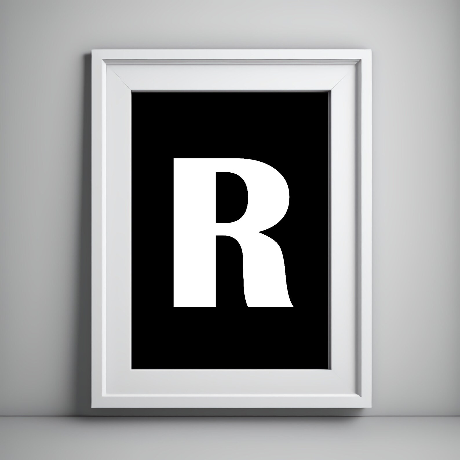 Printable Letter R, Alphabet Poster, Typography Wall Art, Digital ...