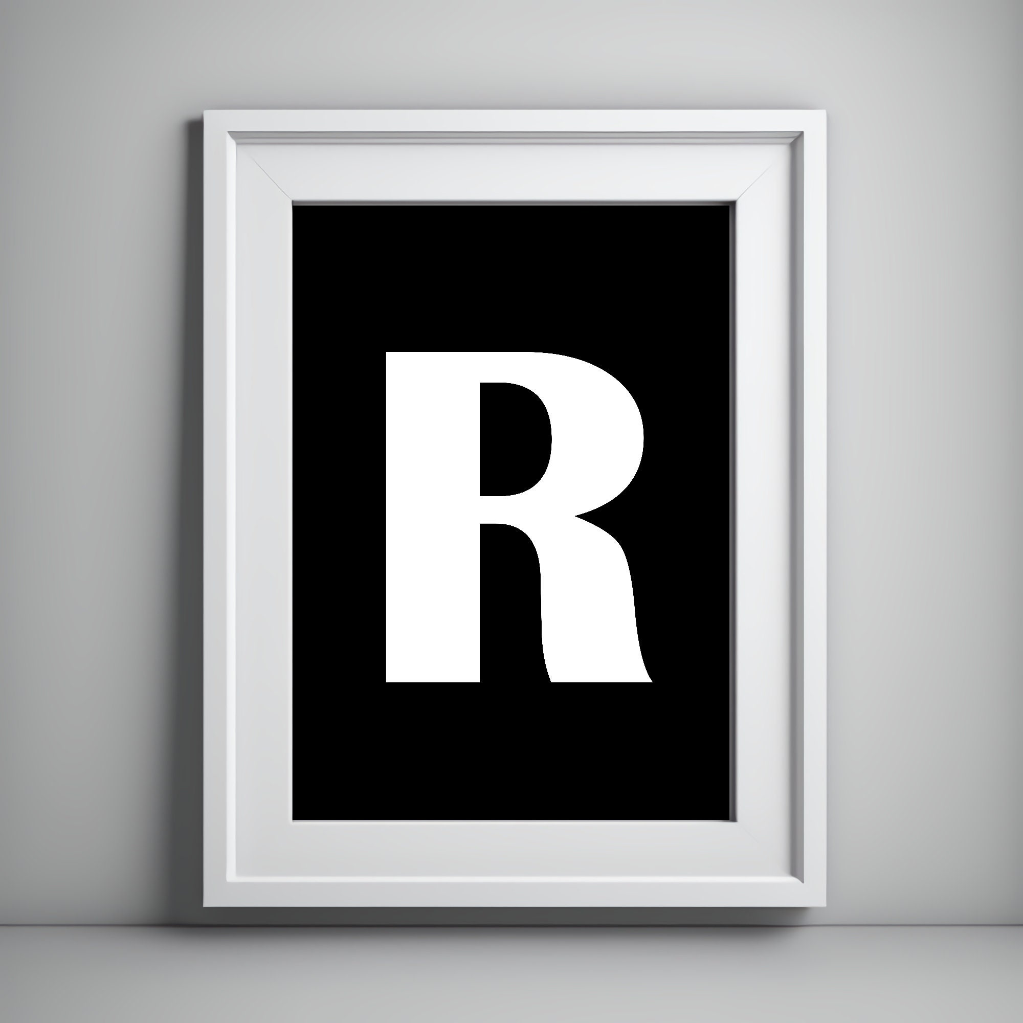 Printable Letter R, Alphabet Poster, Typography Wall Art, Digital ...