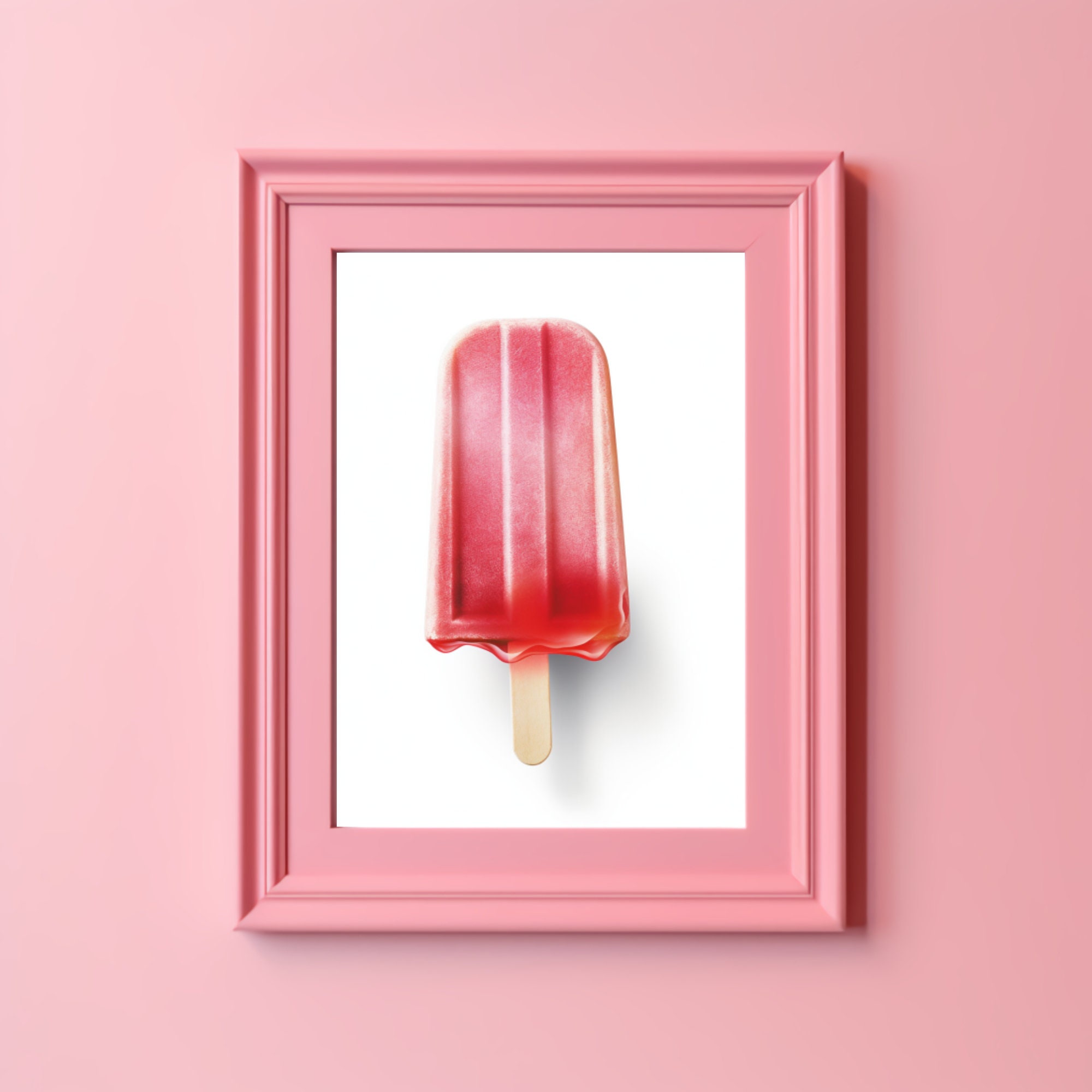 Dessert Wall Art, Printable Poster, Popsicle Art, Kitchen Wall Decor ...