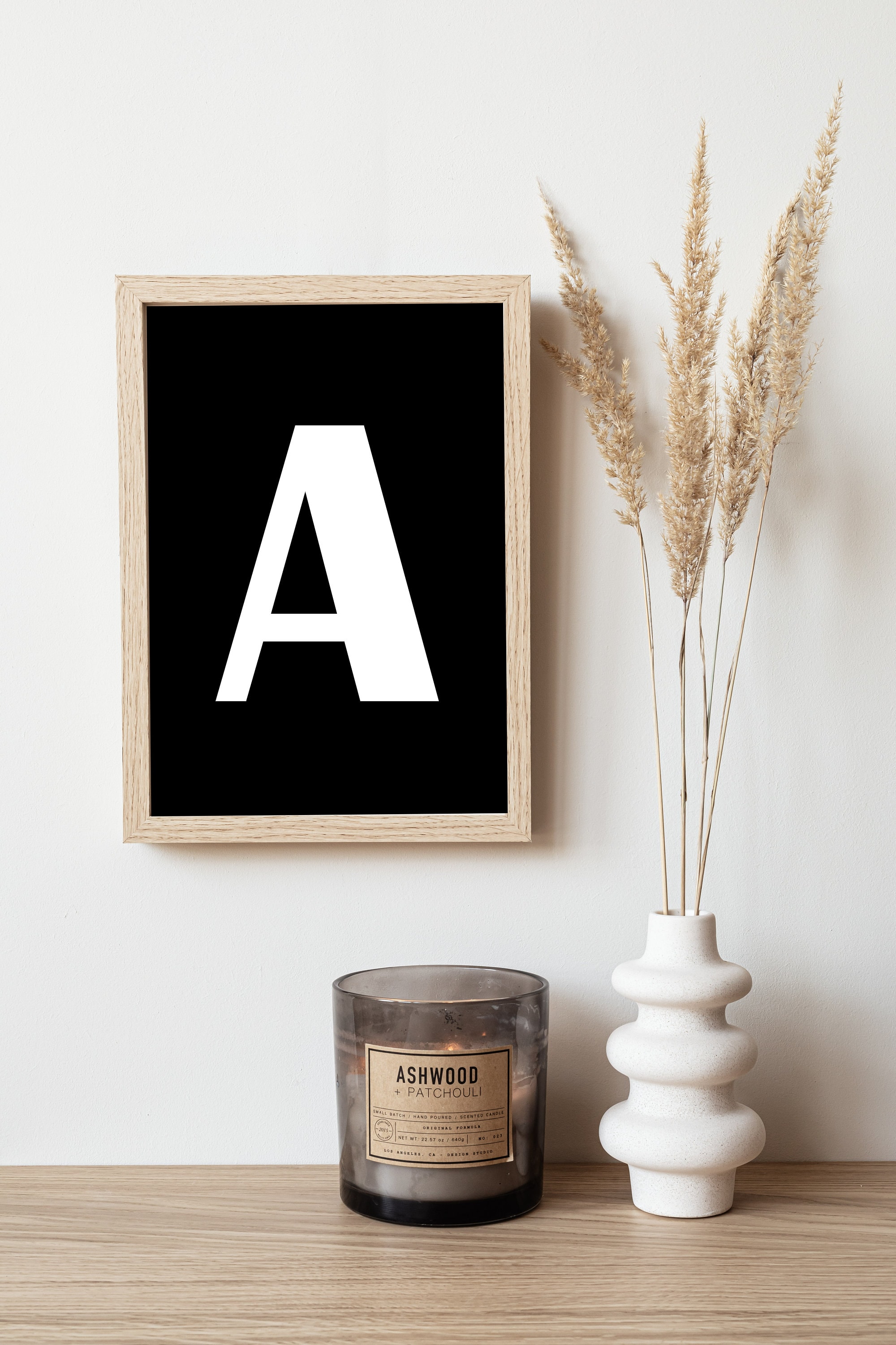 Printable Letter A, Alphabet Poster, Typography Wall Art, Digital ...