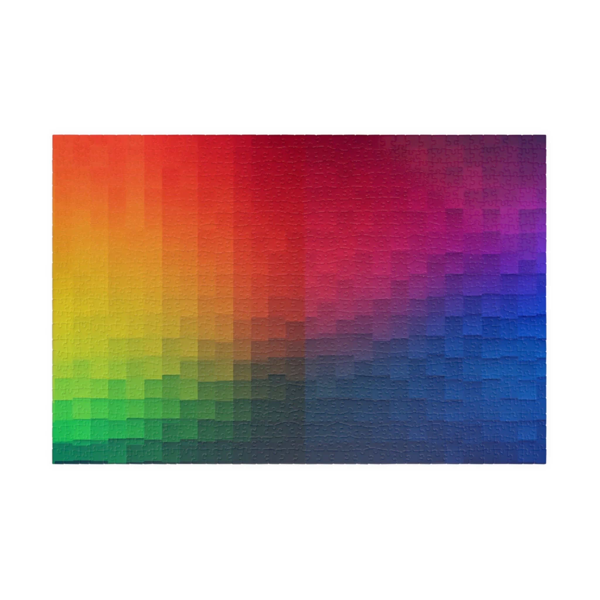Rainbow Gradient Puzzle in 500 or 1000 Pieces, Rainbow Colors Inspired ...