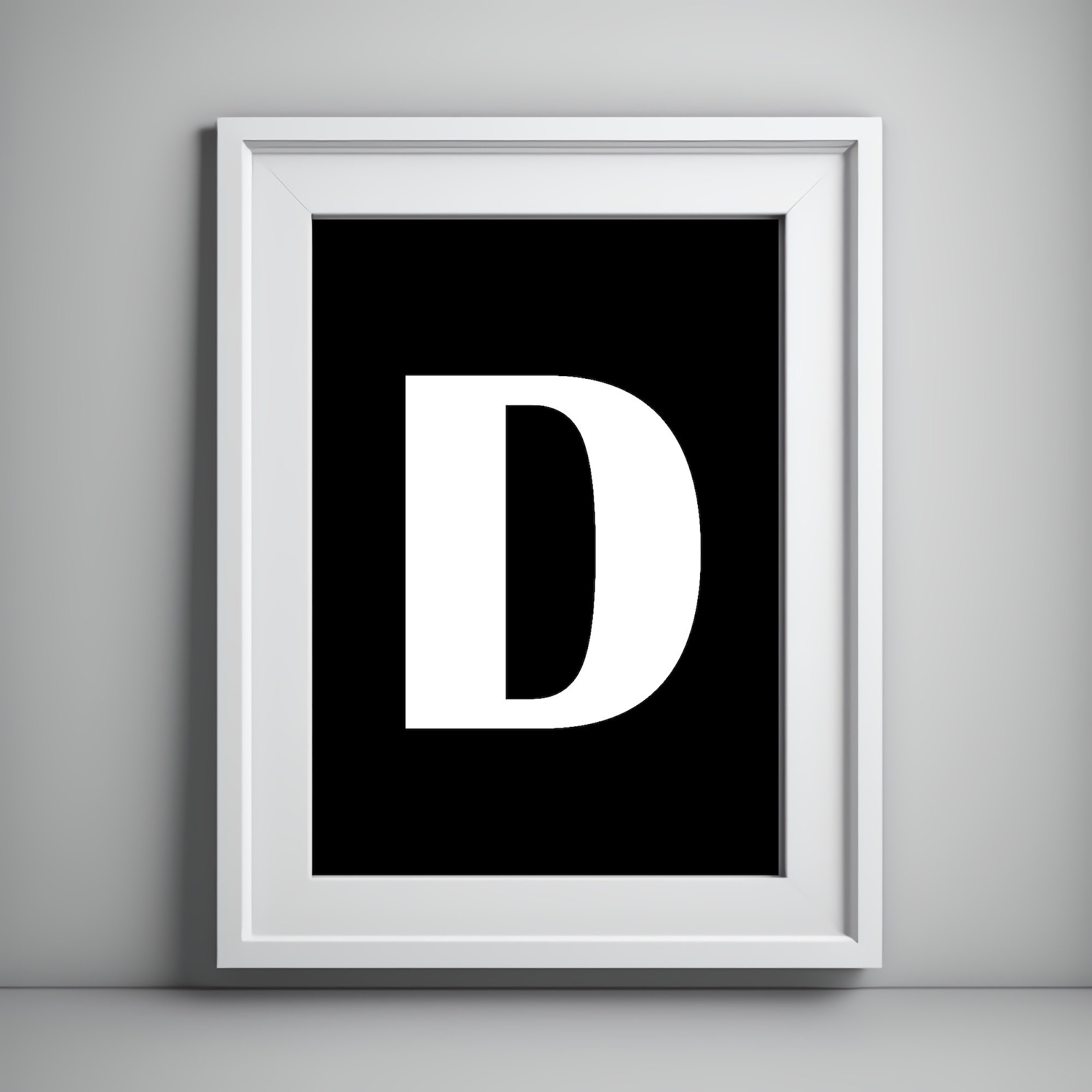 Printable Letter D, Alphabet Poster, Typography Wall Art, Digital ...