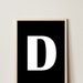 Printable Letter D, Alphabet Poster, Typography Wall Art, Digital ...