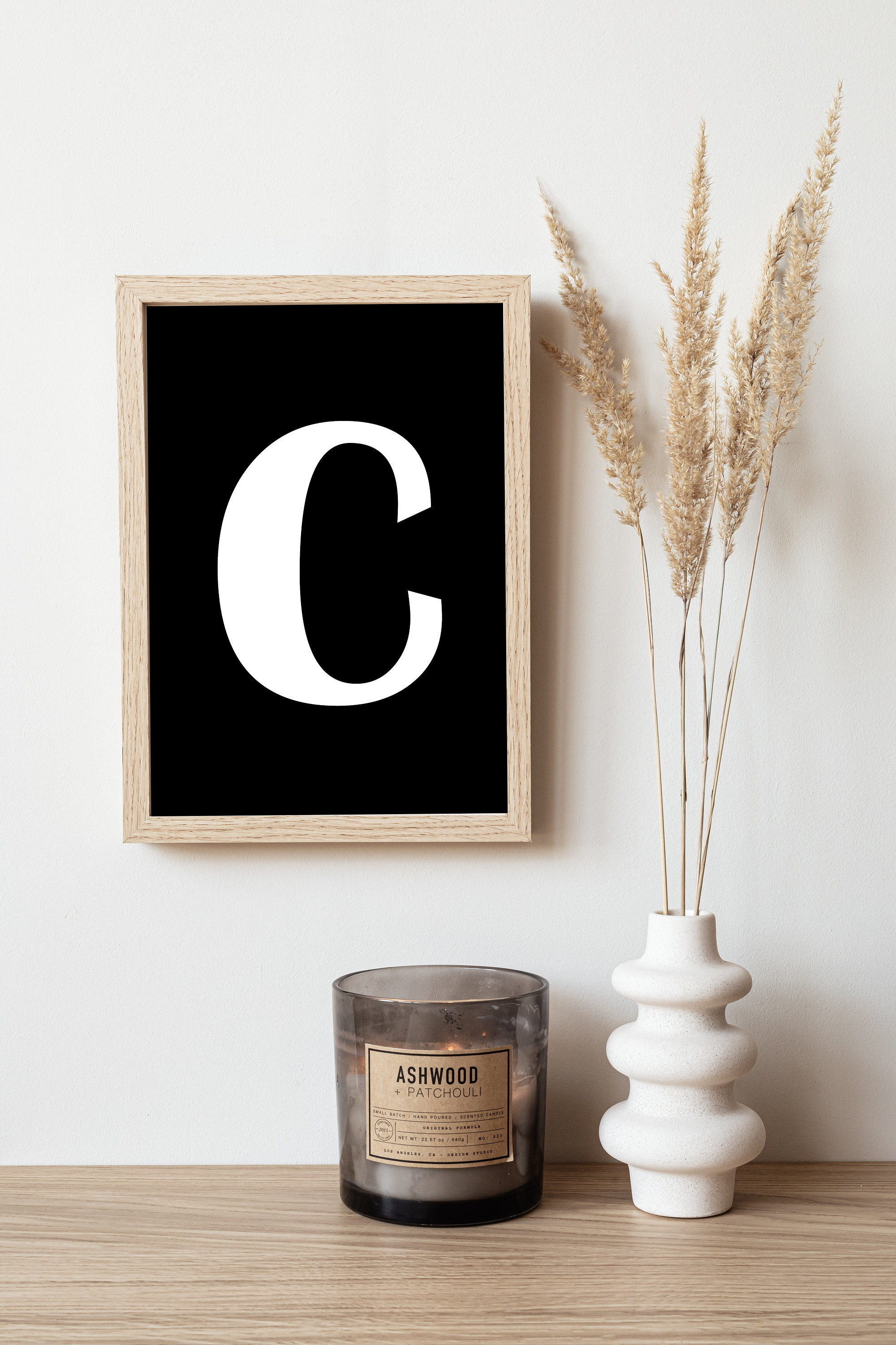Printable Letter C, Alphabet Poster, Typography Wall Art, Digital ...