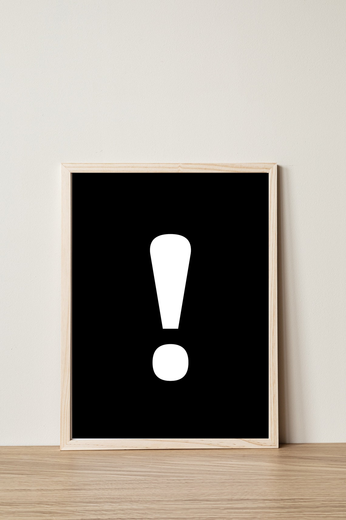 Printable Exclamation Point Symbol "!', Alphabet Poster, Typography and ...
