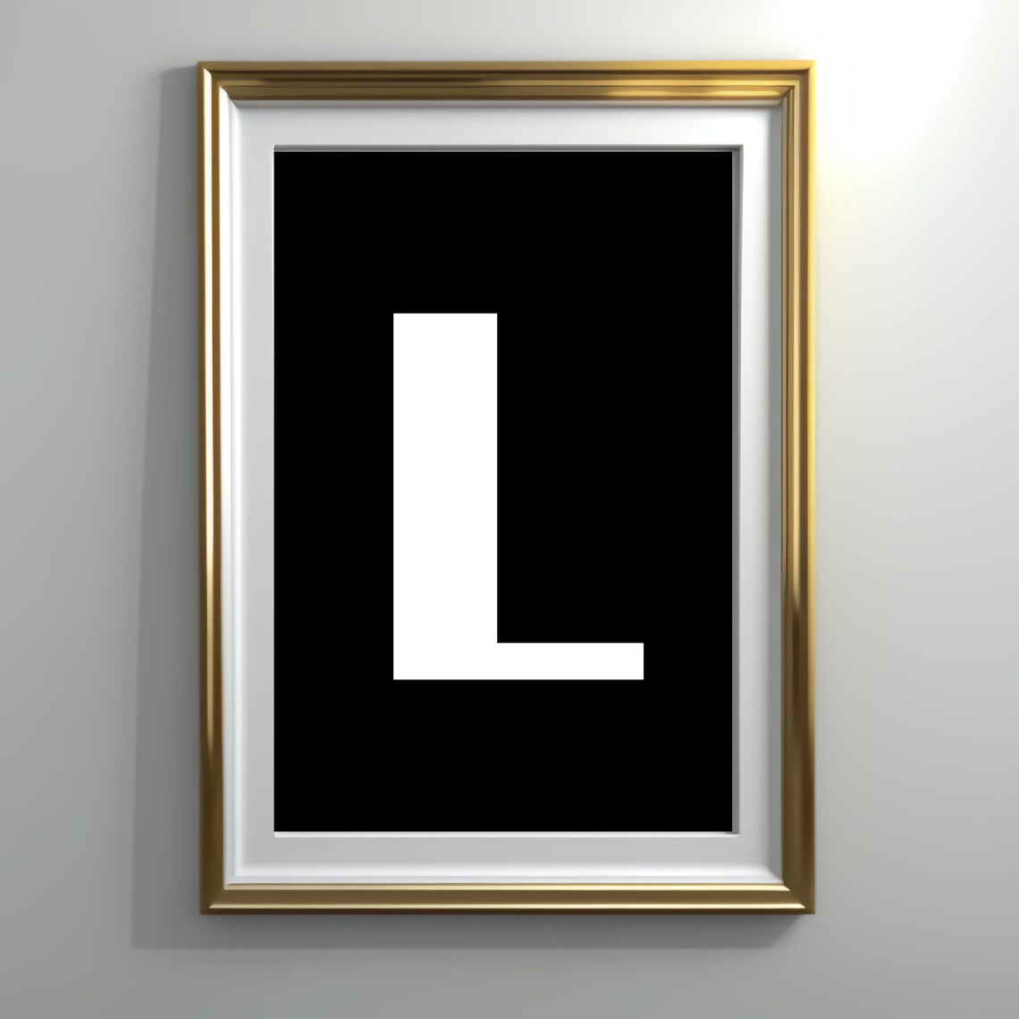 Printable Letter L, Alphabet Poster, Typography Wall Art, Digital ...