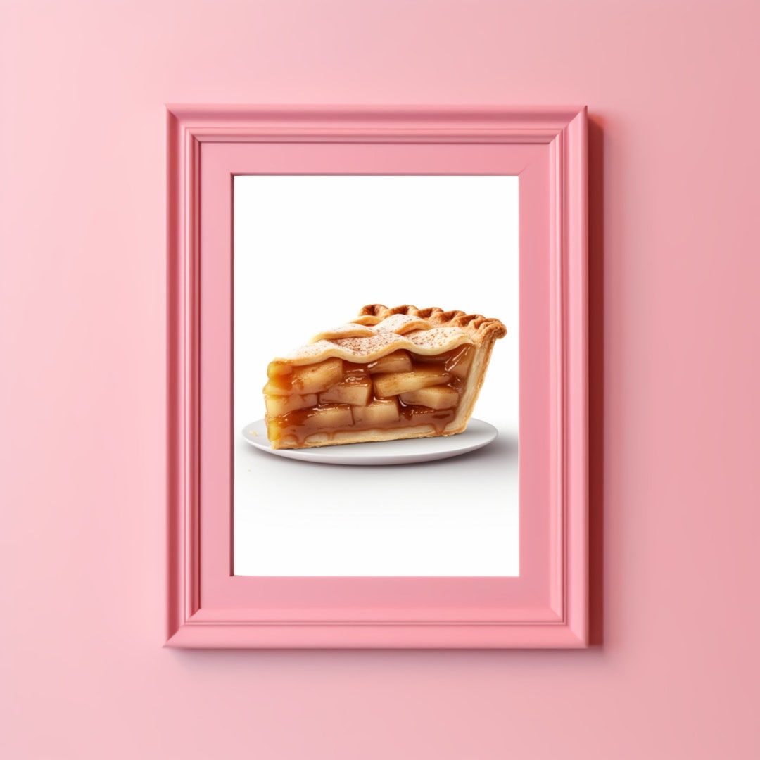 Dessert Wall Art, Apple Pie Art, Kitchen Wall Decor, Decor for Dining ...