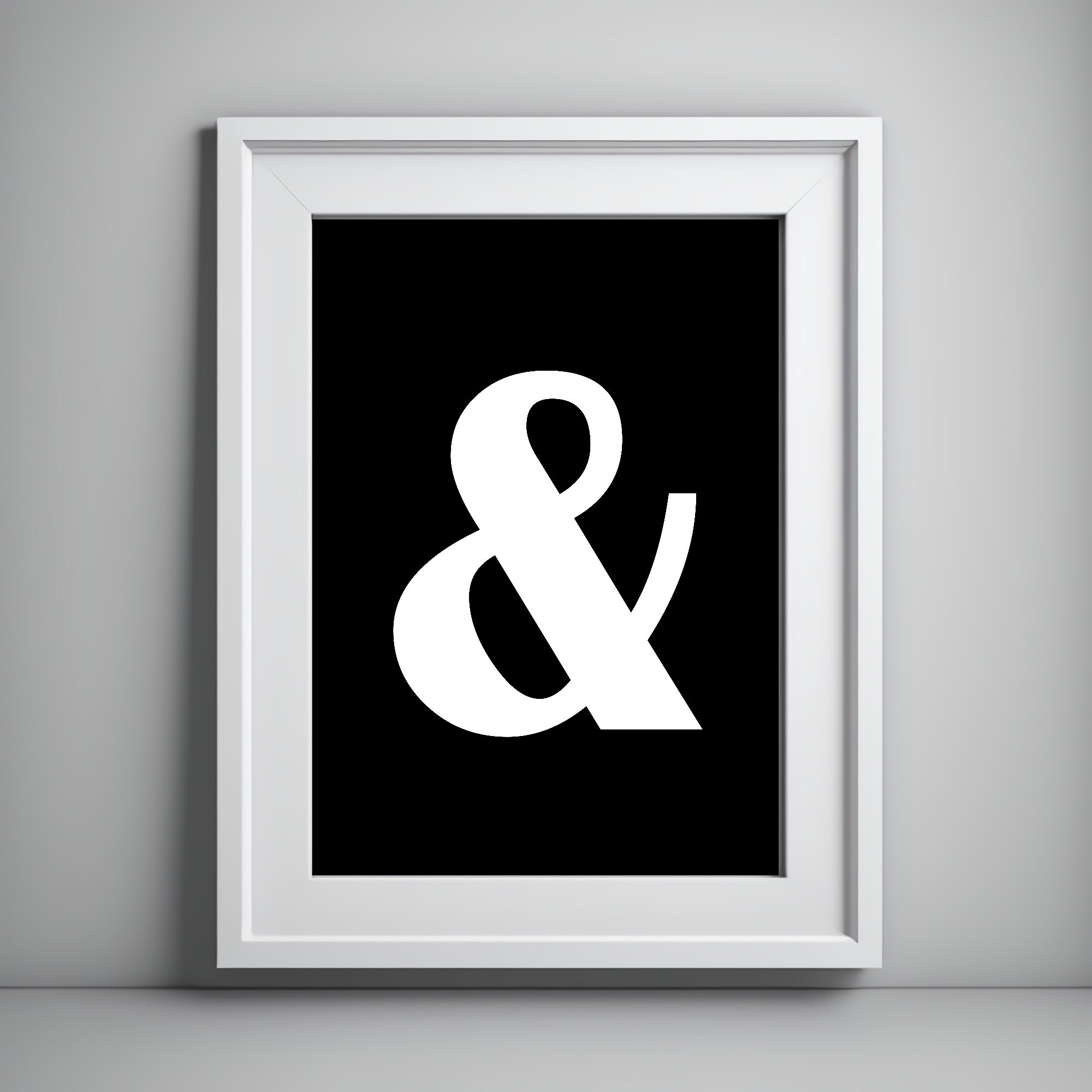 Printable Ampersand Symbol "&', Alphabet Poster, Typography and ...