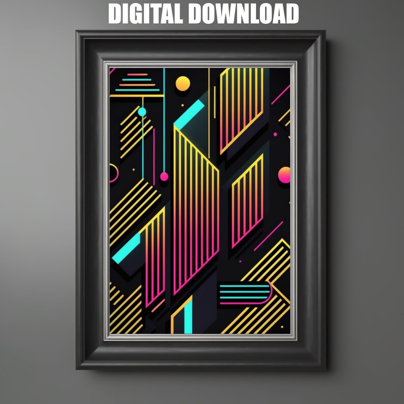 Neon Wall Art Downloadable Digital Print Instant Art Print - Etsy