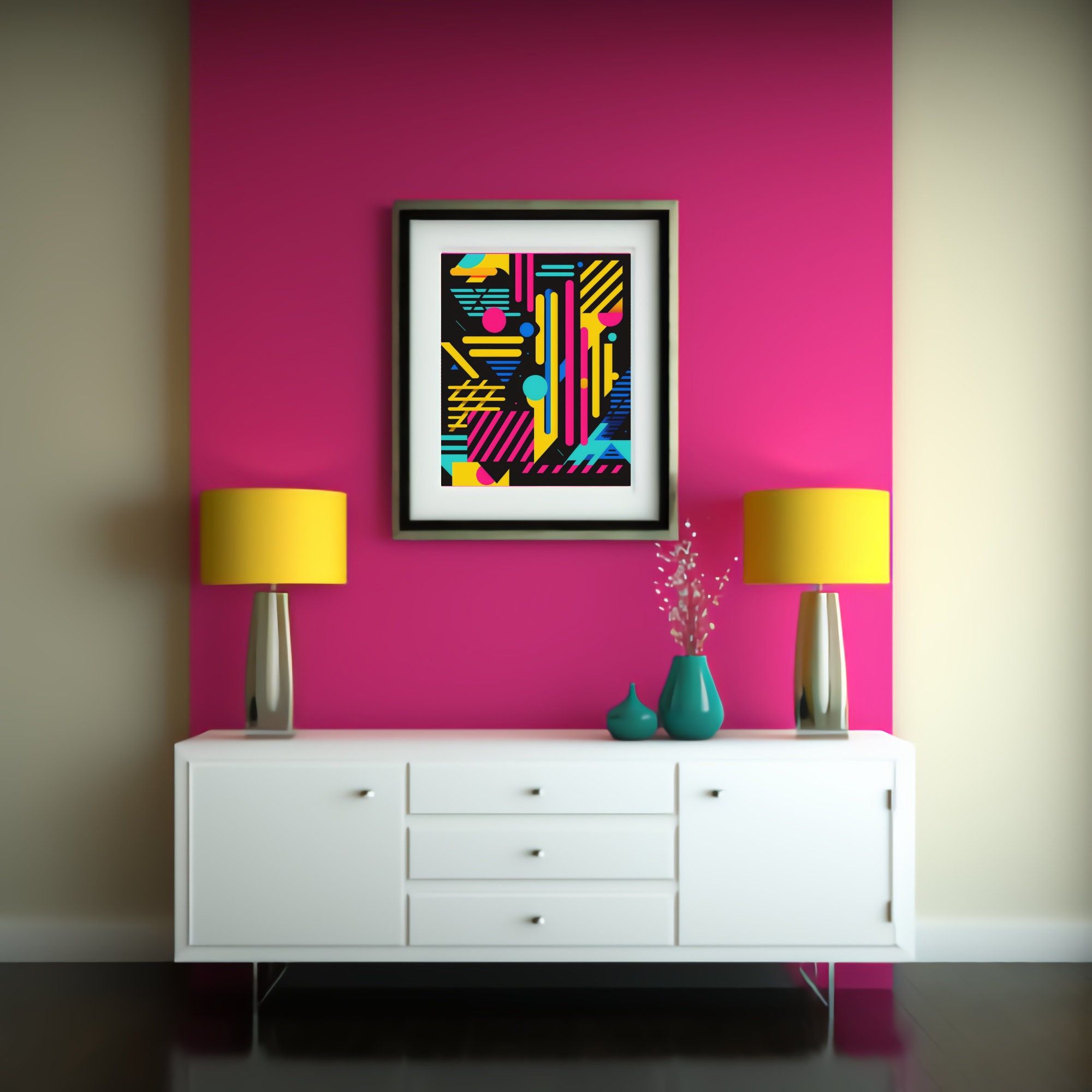 Neon Wall Art, Neon Wall Art Download, Digital Print, Instant Art Print ...