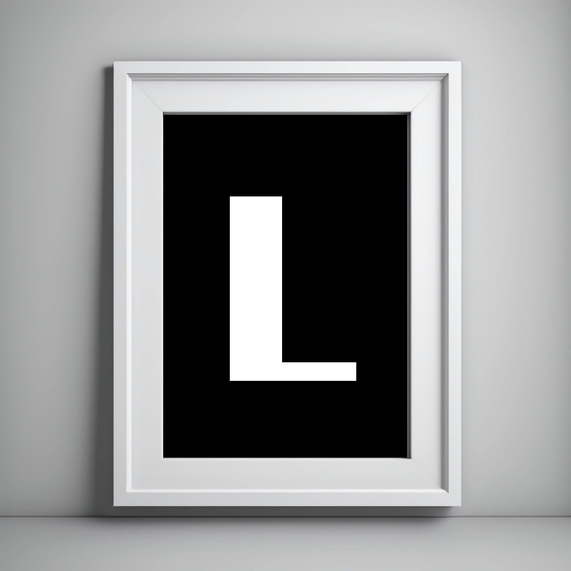 Printable Letter L, Alphabet Poster, Typography Wall Art, Digital ...