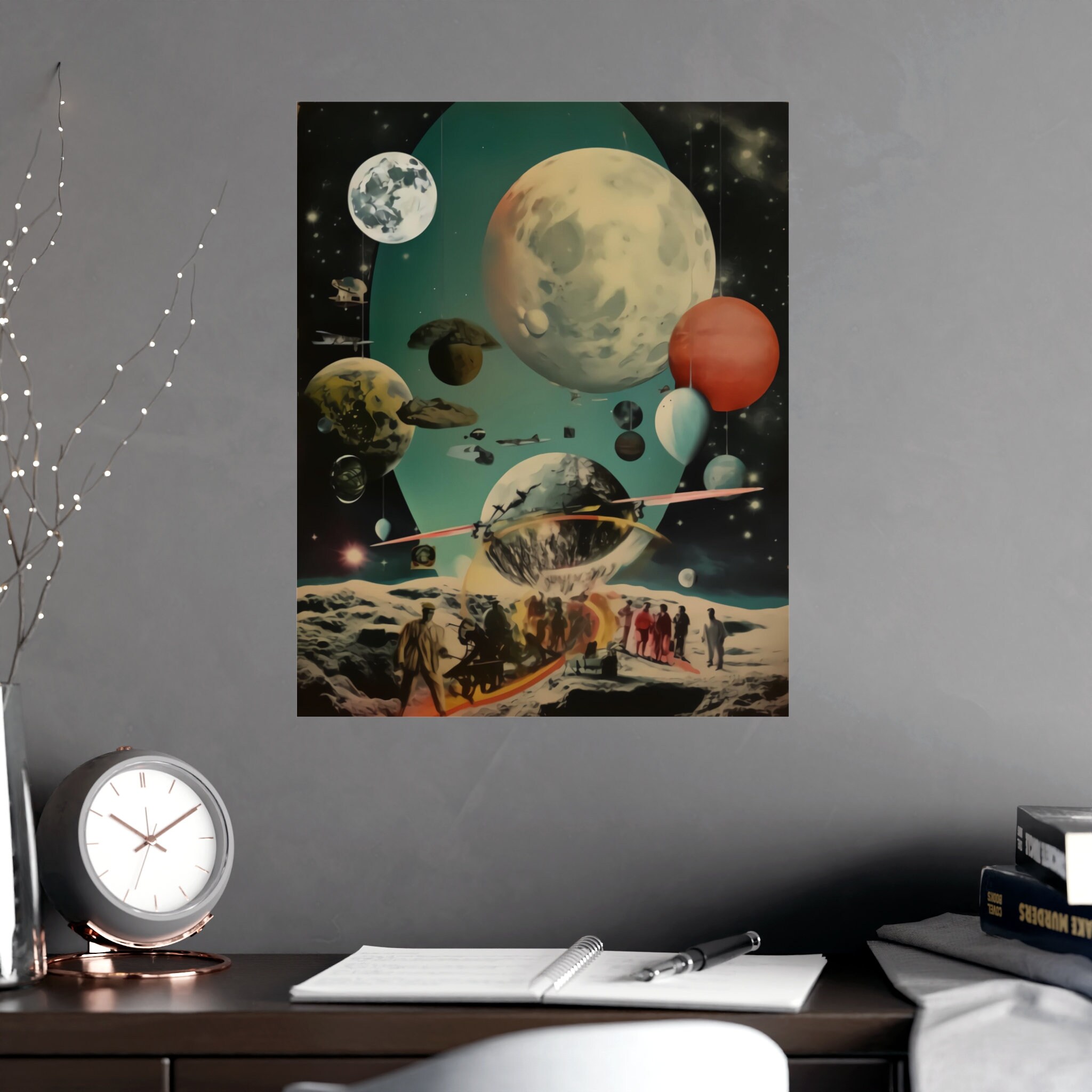 Sci Fi Matte Poster Collage Space Art Futuristic Decor - Etsy