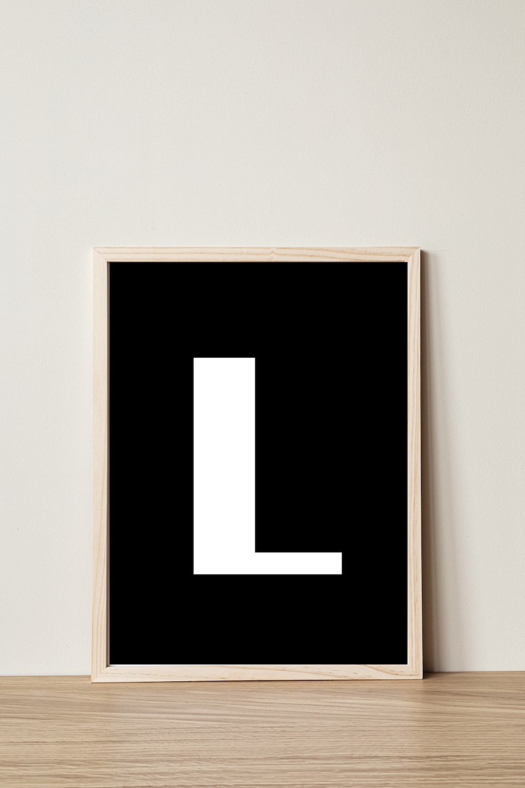 Printable Letter L, Alphabet Poster, Typography Wall Art, Digital ...