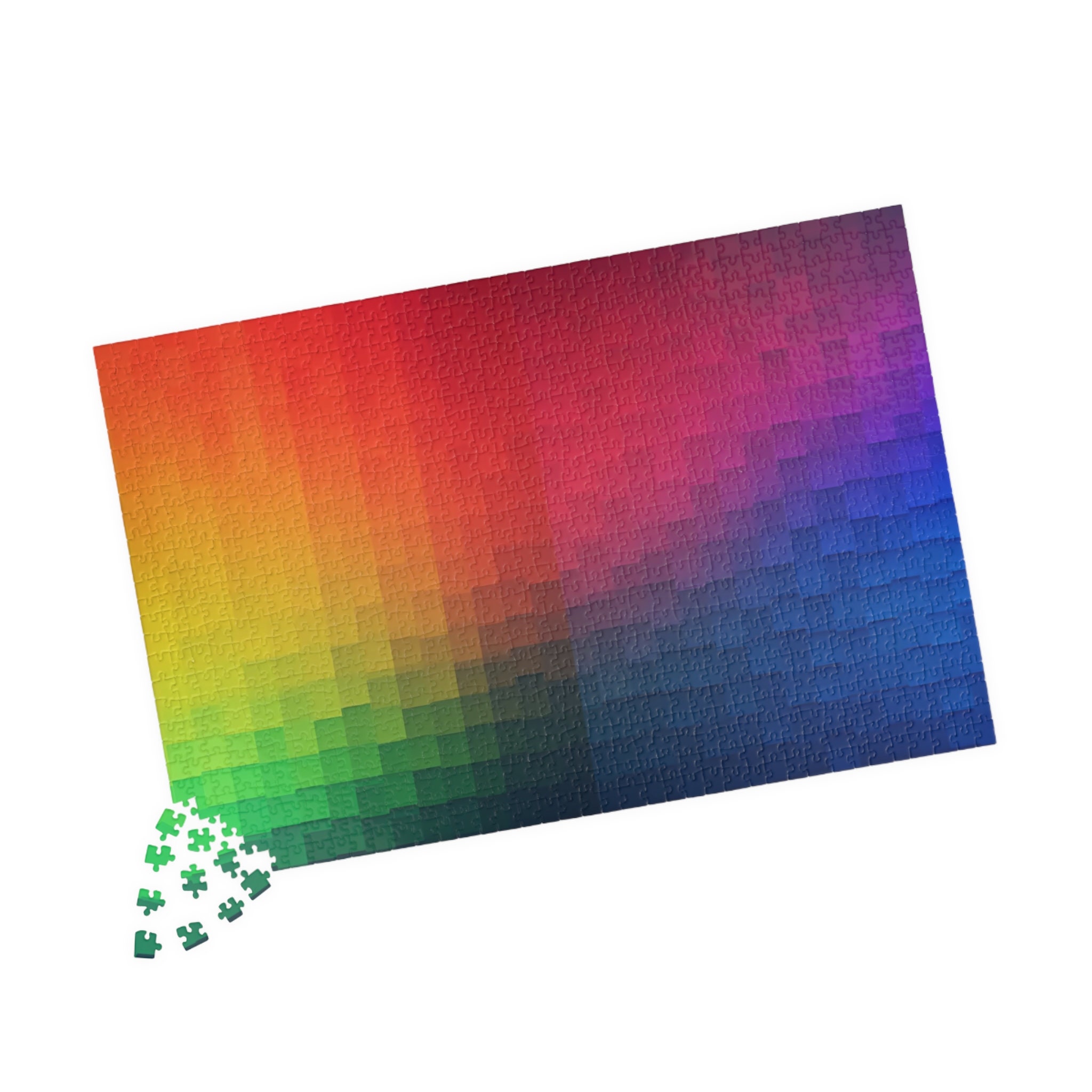 Rainbow Gradient Puzzle in 500 or 1000 Pieces, Rainbow Colors Inspired ...