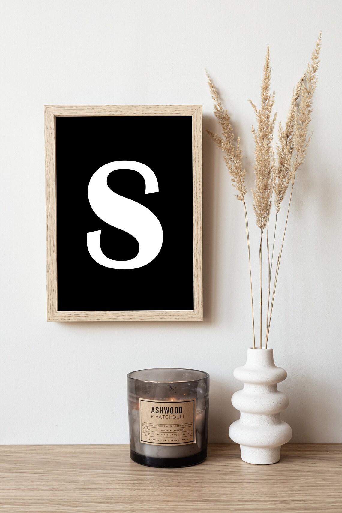 Printable Letter S, Alphabet Poster, Typography Wall Art, Digital ...