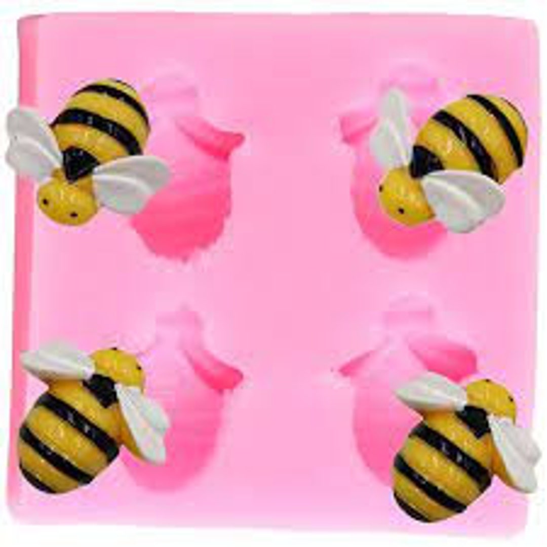 Mini Bee Quad Silicone Mold - Etsy
