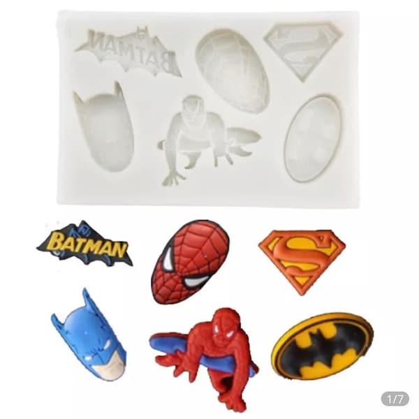 Superhero Silicone Mold - Etsy