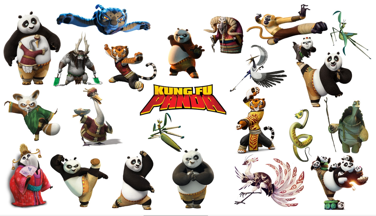 23 Pieces KUNG FU PANDA Png - Etsy