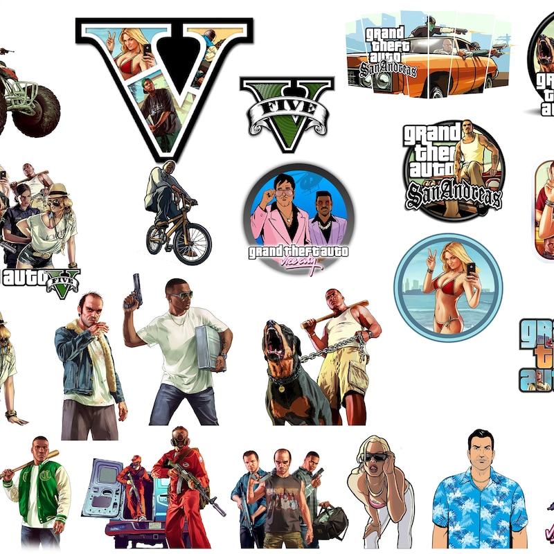 Gta5 Stickers - Etsy