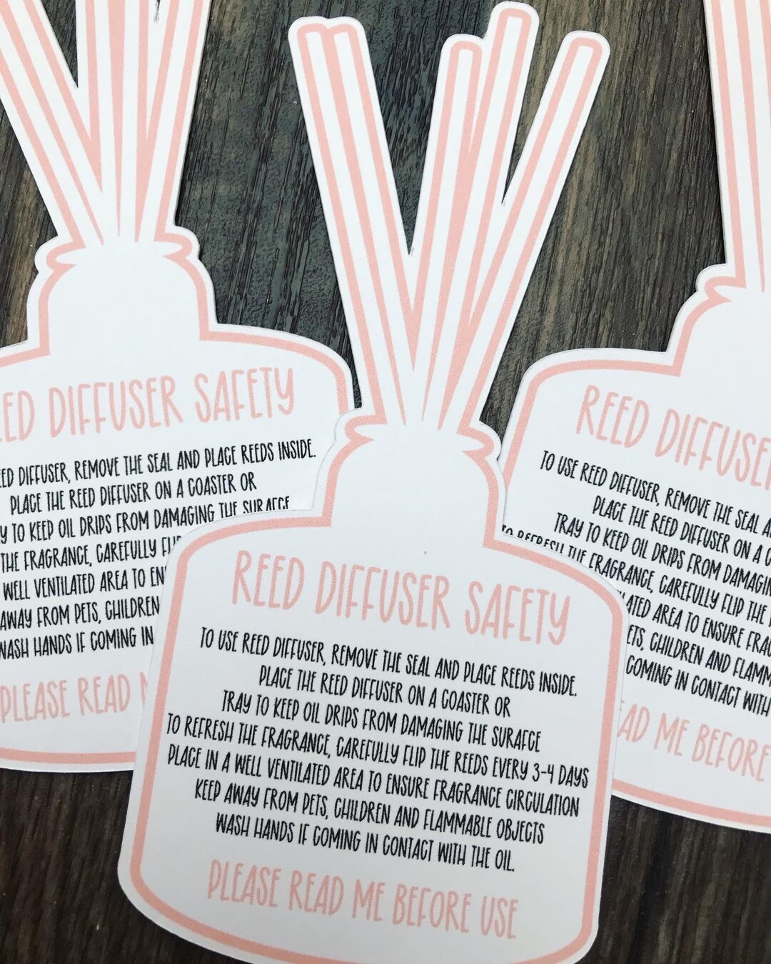Reed Diffuser Safety Cards. 12 per Pack. - Etsy UK