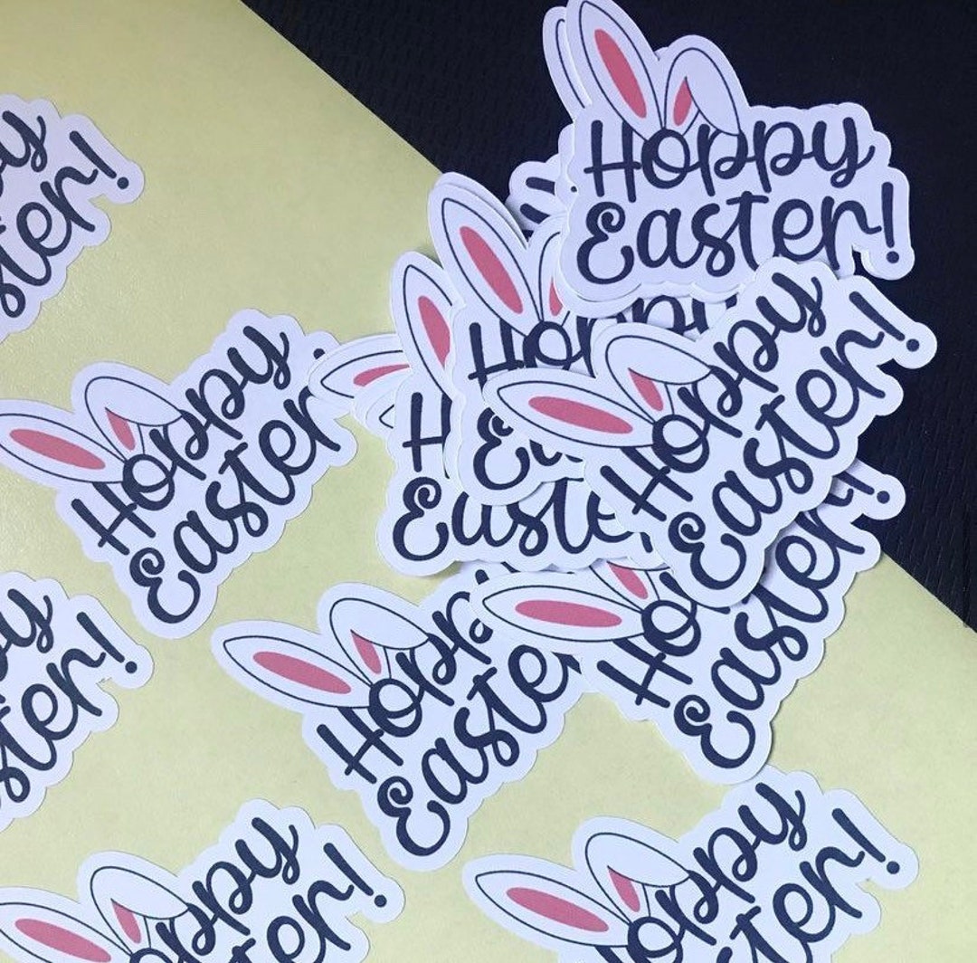 Hoppy Easter. Cards or Stickers. 12 per Pack - Etsy
