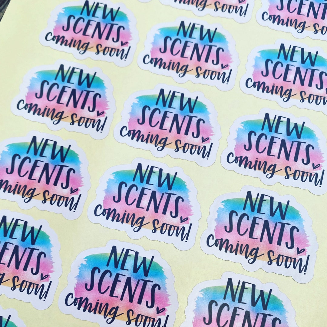 New Scents Coming Soon Stickers or Cards. 18 per Sheet/pack - Etsy