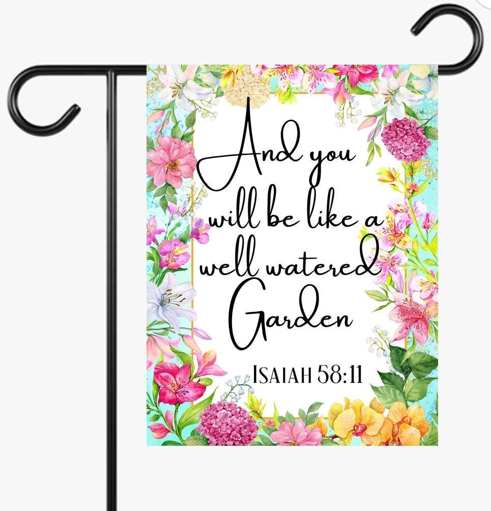 Religious Garden & House Banner, Christian Banner, Christian Garden ...
